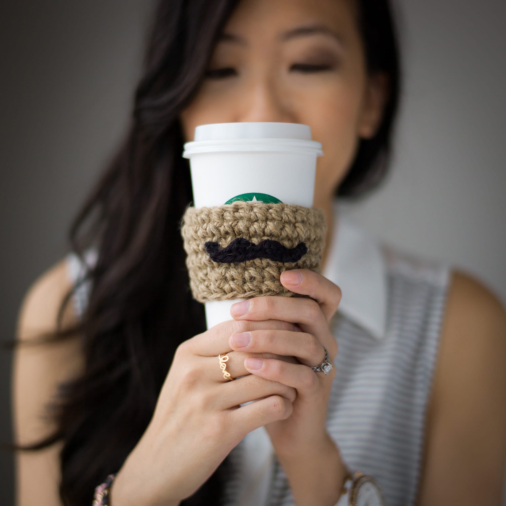 Moustache Coffee Sleeves - All About Ami
