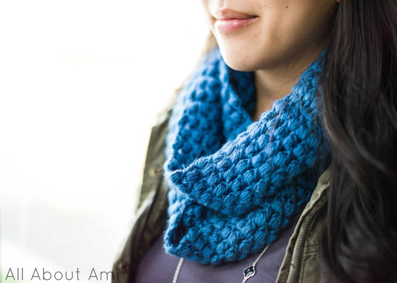 Puff Stitch Cowl - All About Ami