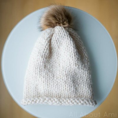 Knitting for Beginners: Simple Stockinette Hat - All About Ami