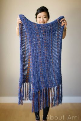 Two-Tone Scarf Wrap - All About Ami