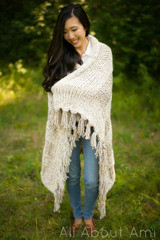 Chunky Ribbed Knit Blanket - All About Ami