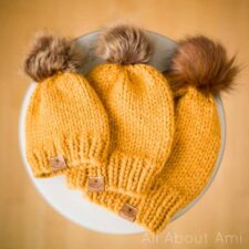 Basic Knitted Baby Hat - All About Ami